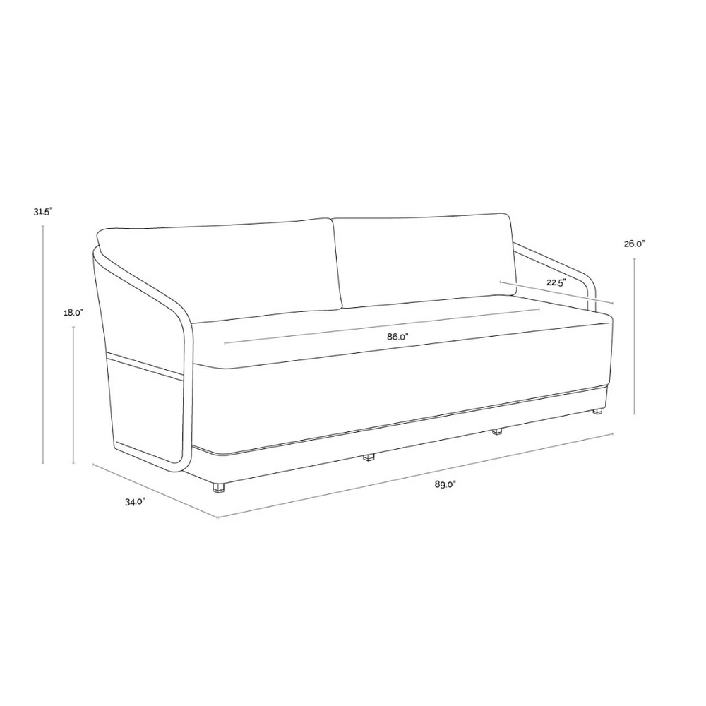 Amari Outdoor Sofa – Lane & Co.